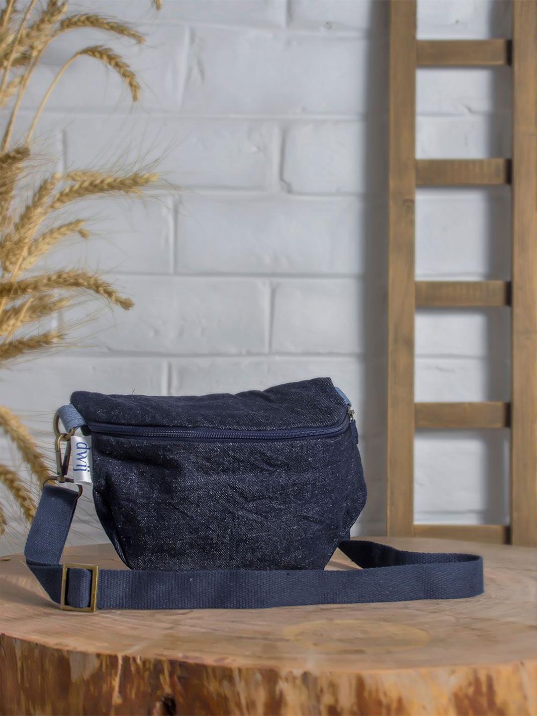 Buy DWIJ Upcycled Denim Fanny Sling Bag - Handbags for Unisex 33585590 ...