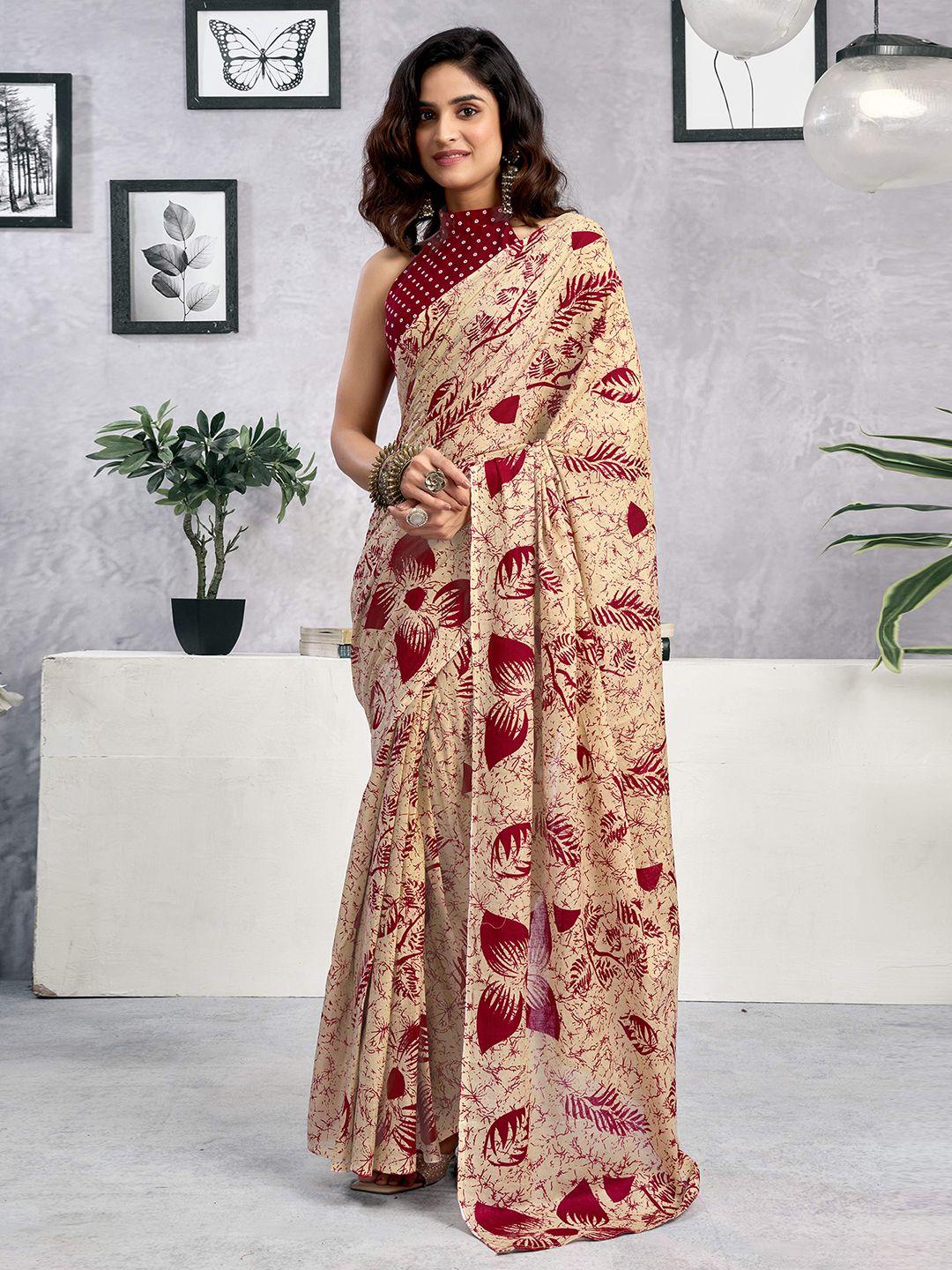 Buy Satrani Ethnic Motifs Pure Cotton Saree - Sarees for Women 33601844 ...