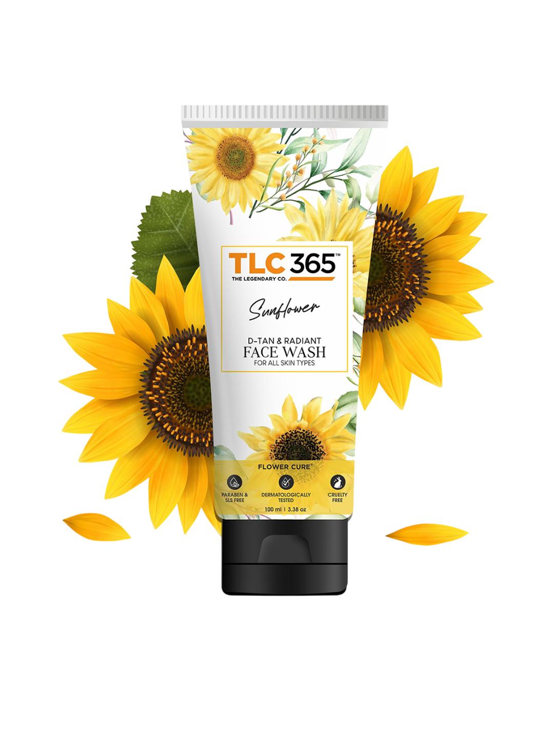 Buy TLC 365 Sunflower Detan & Radiant Face Wash With Salicylic Acid 100 ...