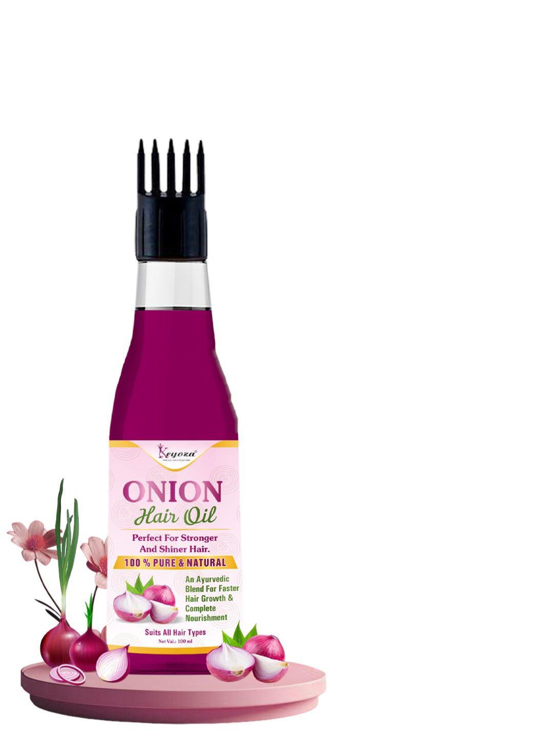 Buy KEYOZA Natural Onion Hair Oil For Dandruff 100 Ml - Hair Oil for ...