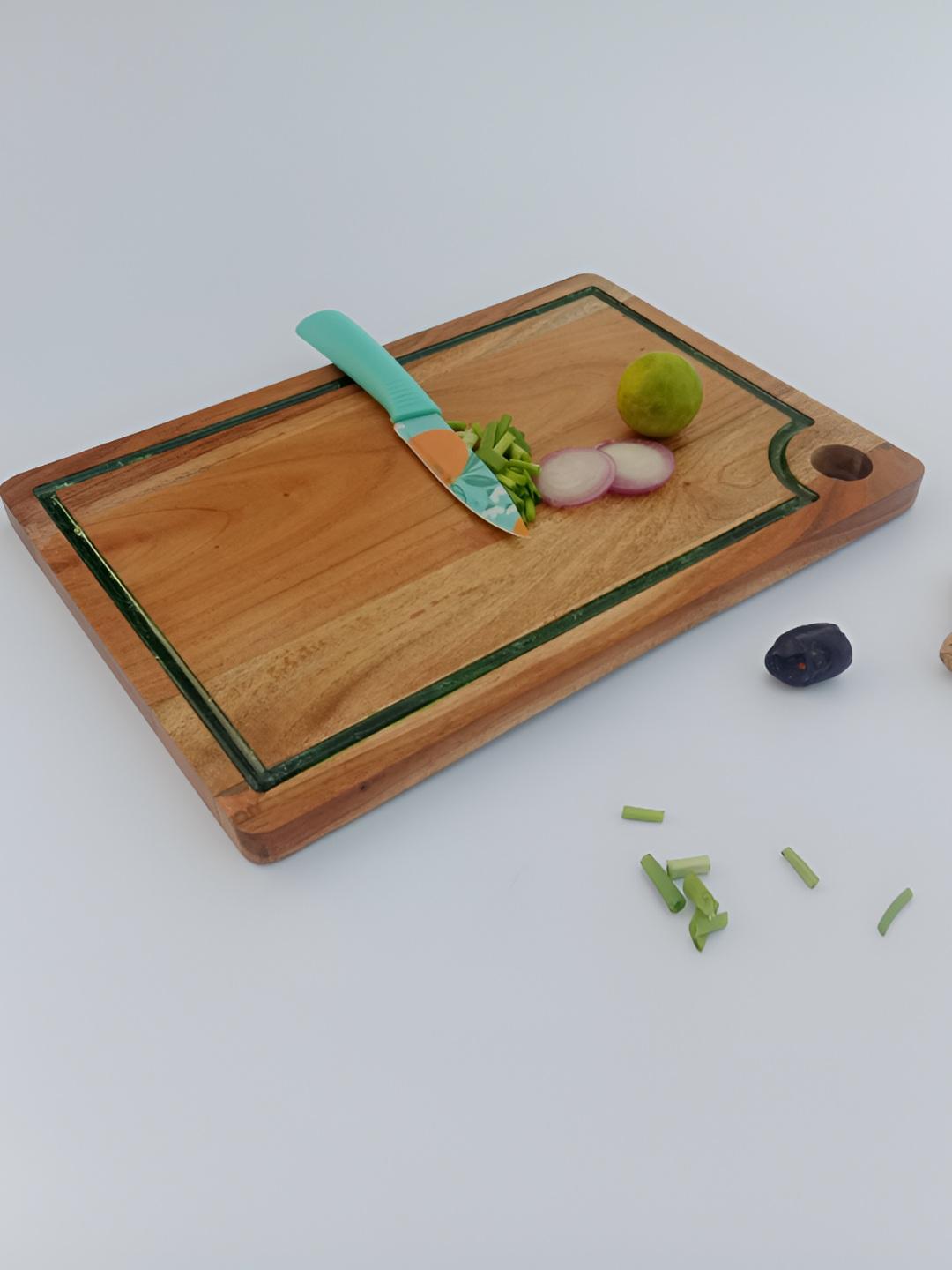 Buy Daisy Craft Brown Wood Chopping Board - Chopping Board for Unisex ...