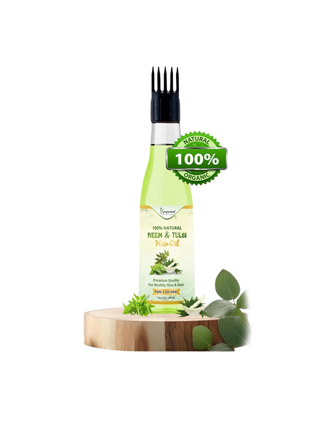 Buy KEYOZA Natural Neem & Tulsi Hair Oil For Dandruff 100 Ml - Hair Oil ...