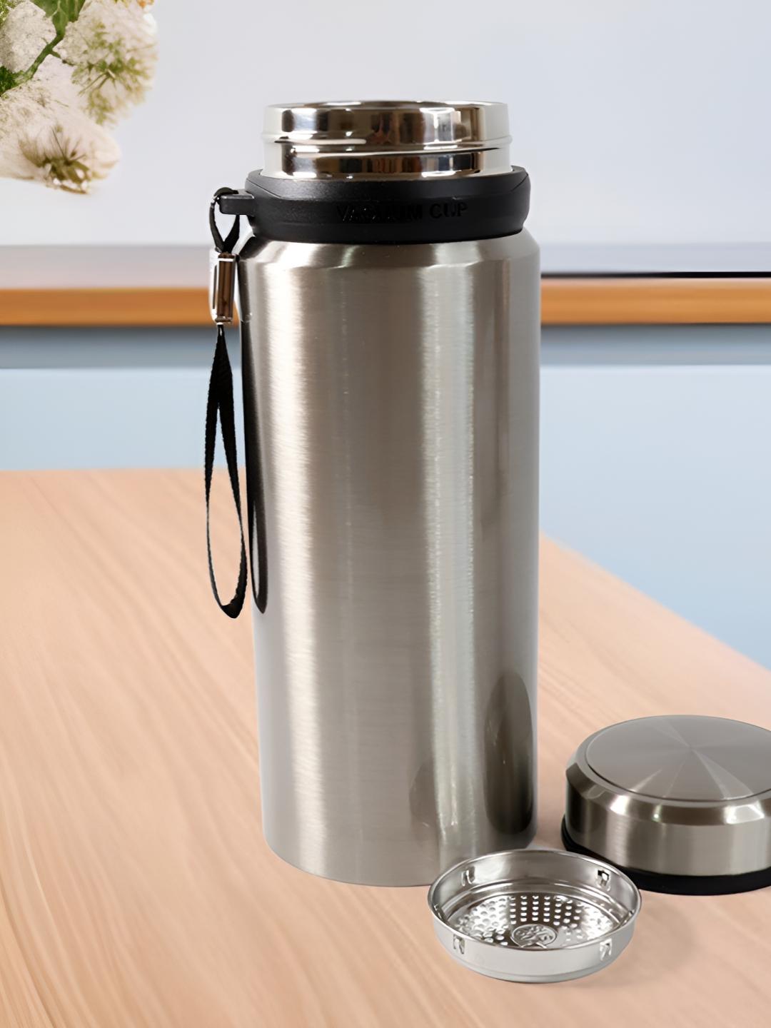 Buy DeoDap Steel Solid Stainless Steel Carrying Loop Water Bottle 1L ...