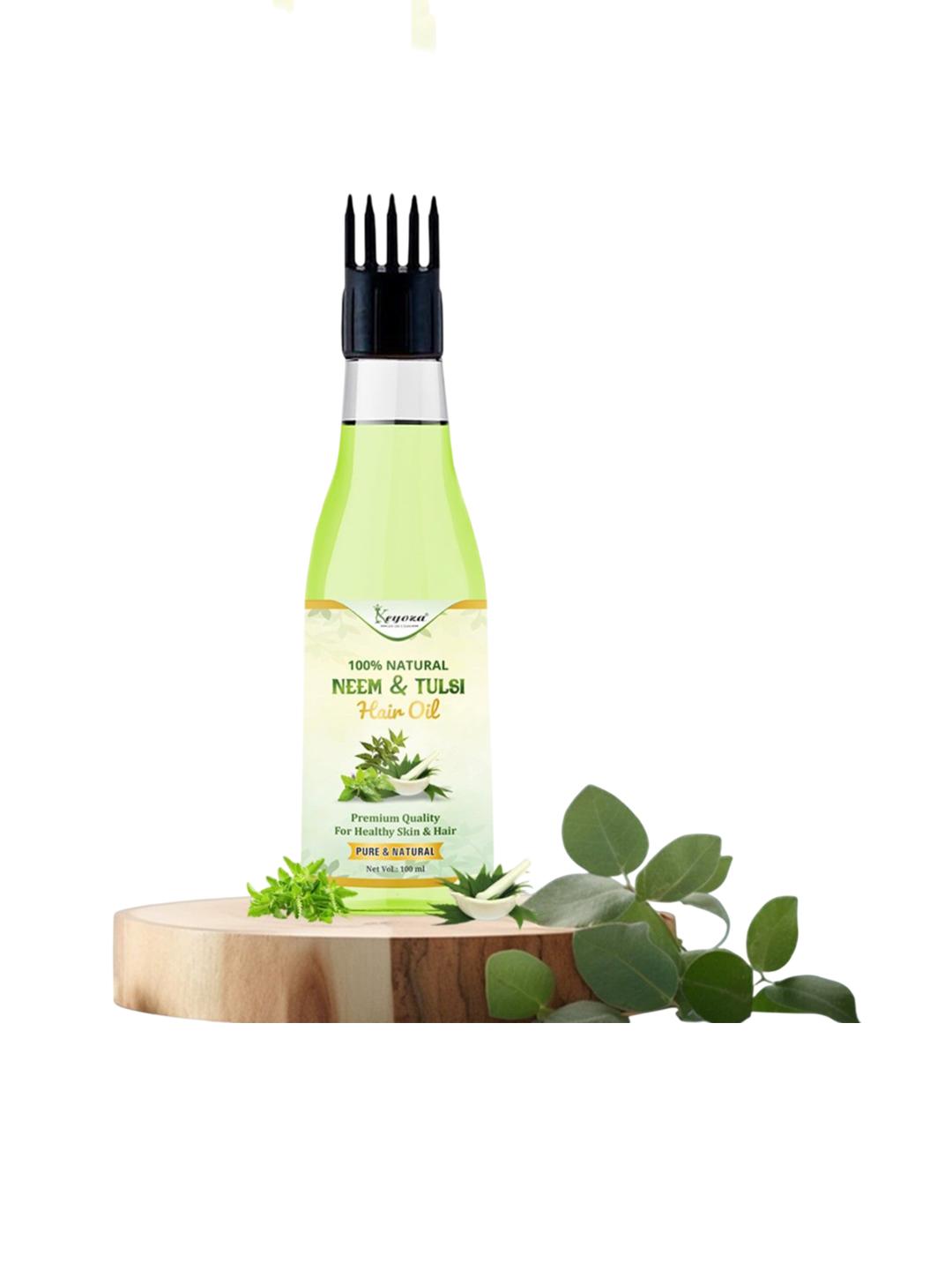 Buy KEYOZA Natural Neem & Tulsi Hair Oil For Split Ends 100 Ml - Hair ...