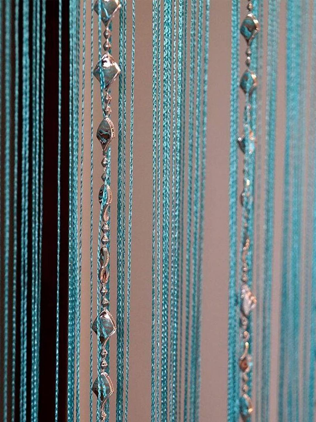 Buy PINDIA Turquoise Blue Long Door Core - Curtains And Sheers for ...