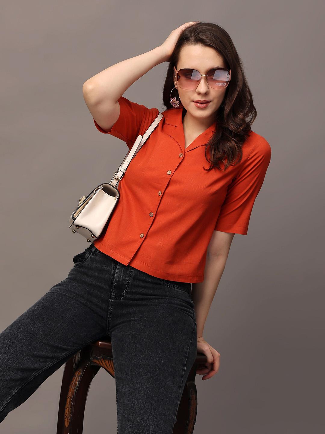 Buy MEEAMI FASHION Women Comfort Opaque Casual Shirt - Shirts for Women ...