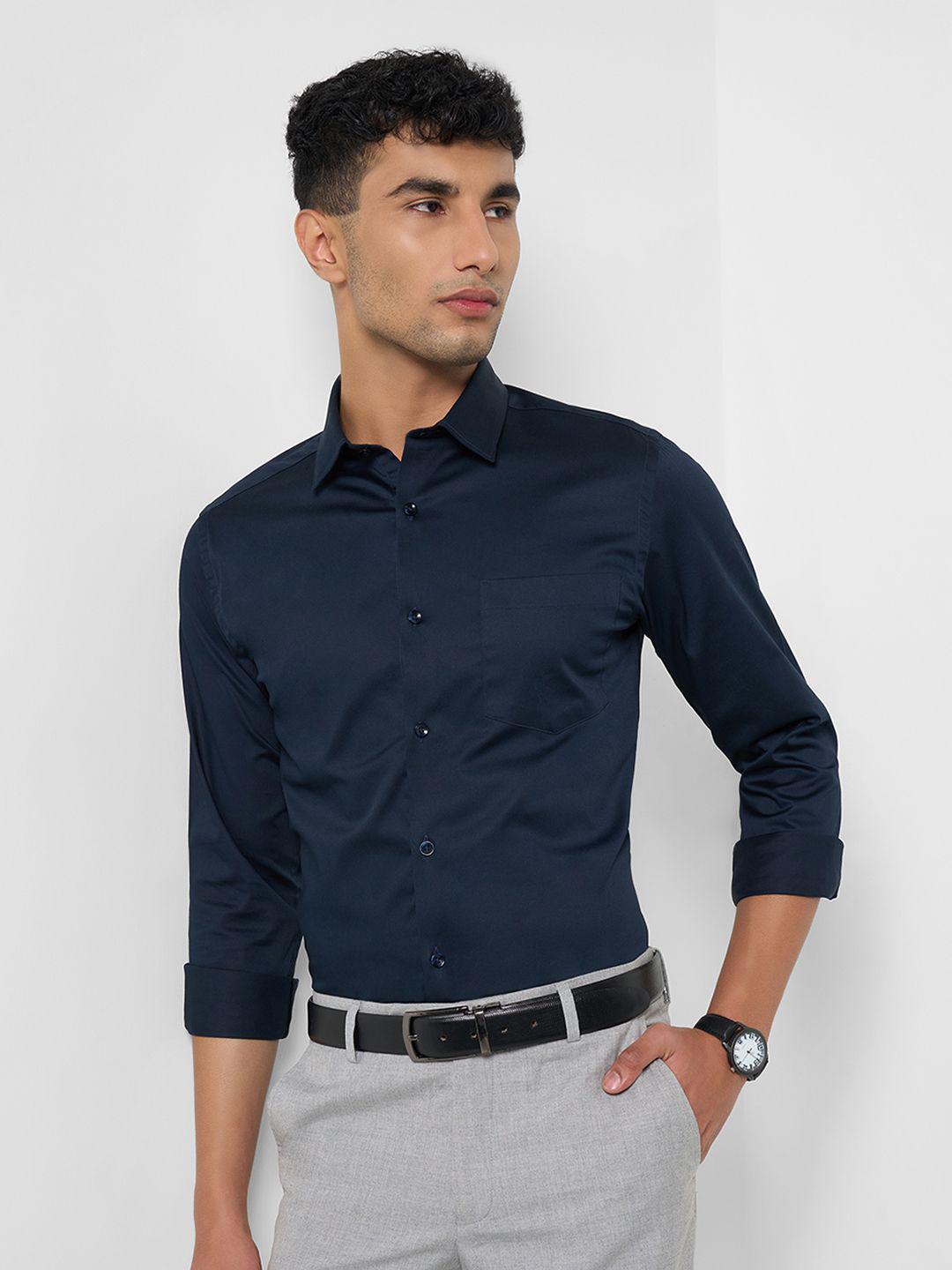 Buy Peregrine By Pantaloons Men Slim Fit Opaque Formal Shirt - Shirts ...