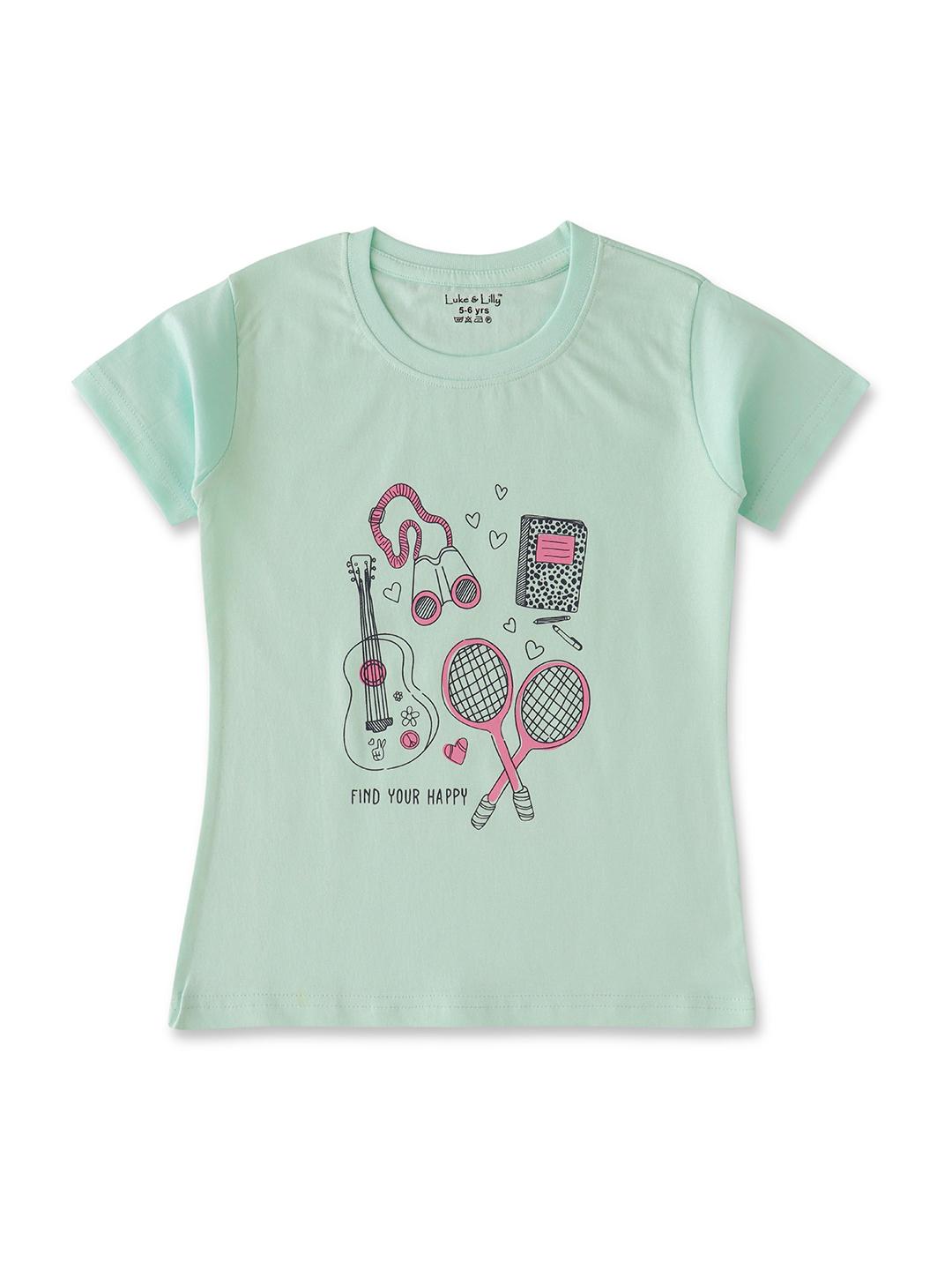 Buy Luke & Lilly Girls Printed T Shirt - Tshirts for Girls 33702699 ...