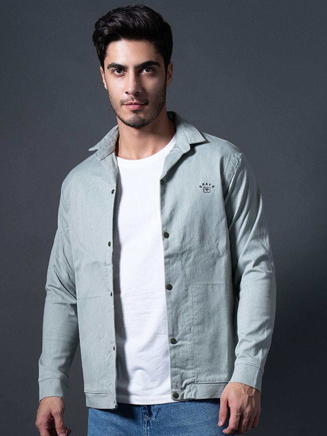 Buy Nostrum Men Solid Cotton Shacket - Shackets for Men 33728278 | Myntra