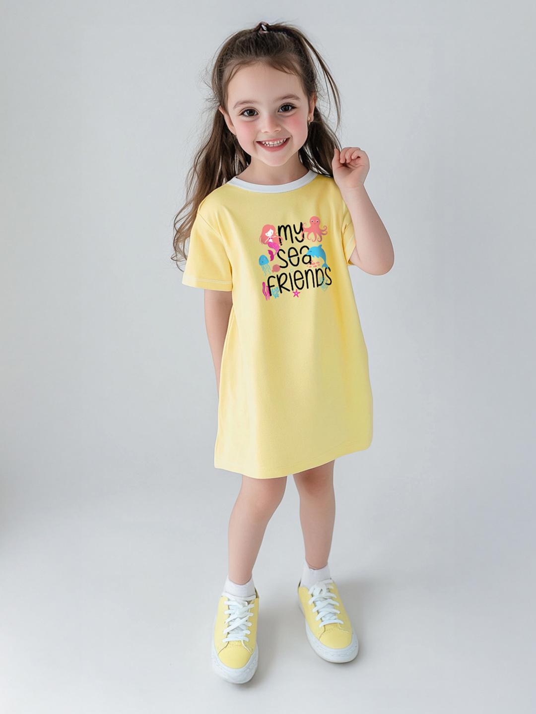 Buy Nauti Nati Print A Line Dress - Dresses for Girls 33626459 | Myntra