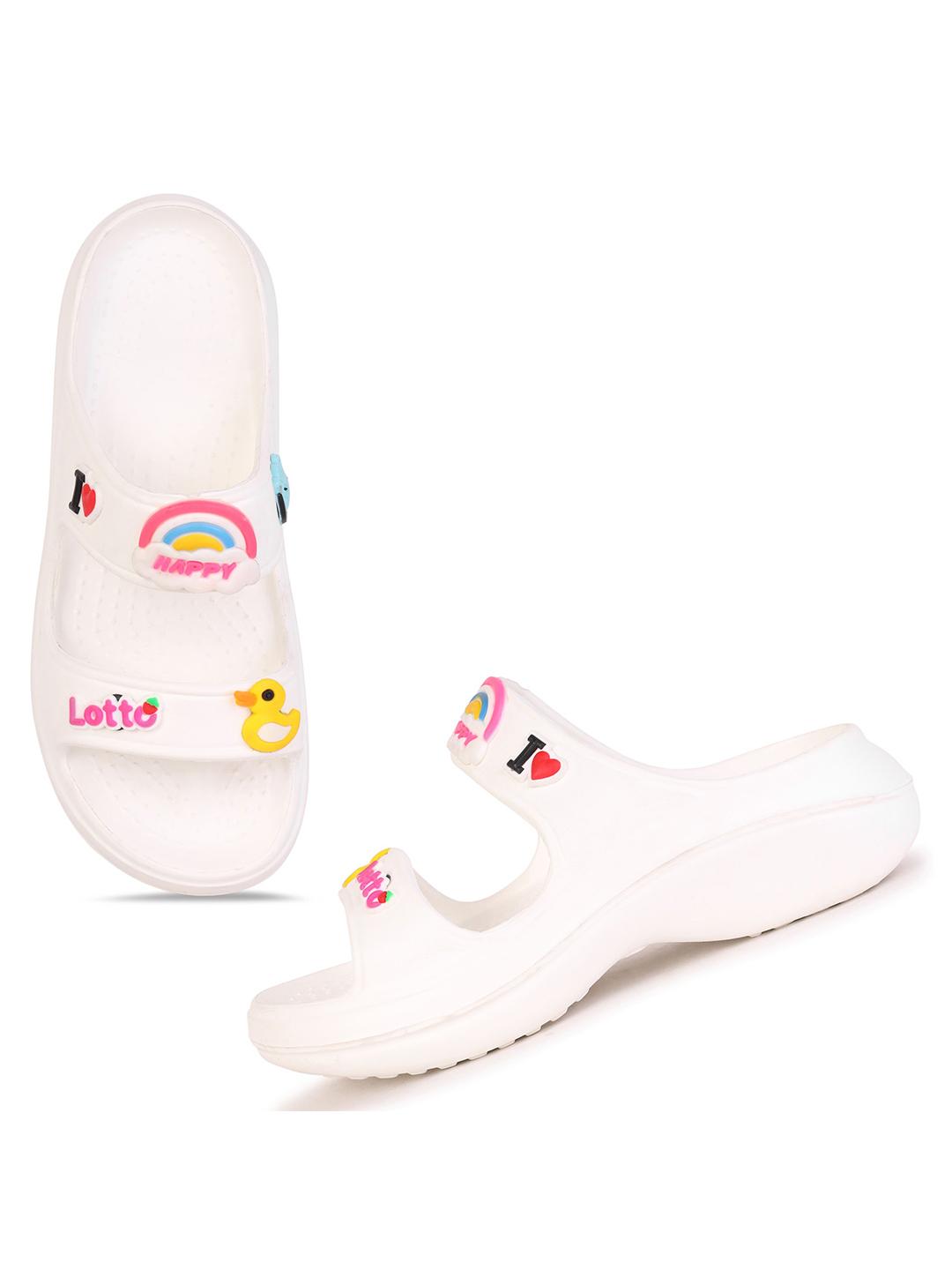 Buy PENNEN Women Self Design Sliders - Flip Flops for Women 33714761 ...