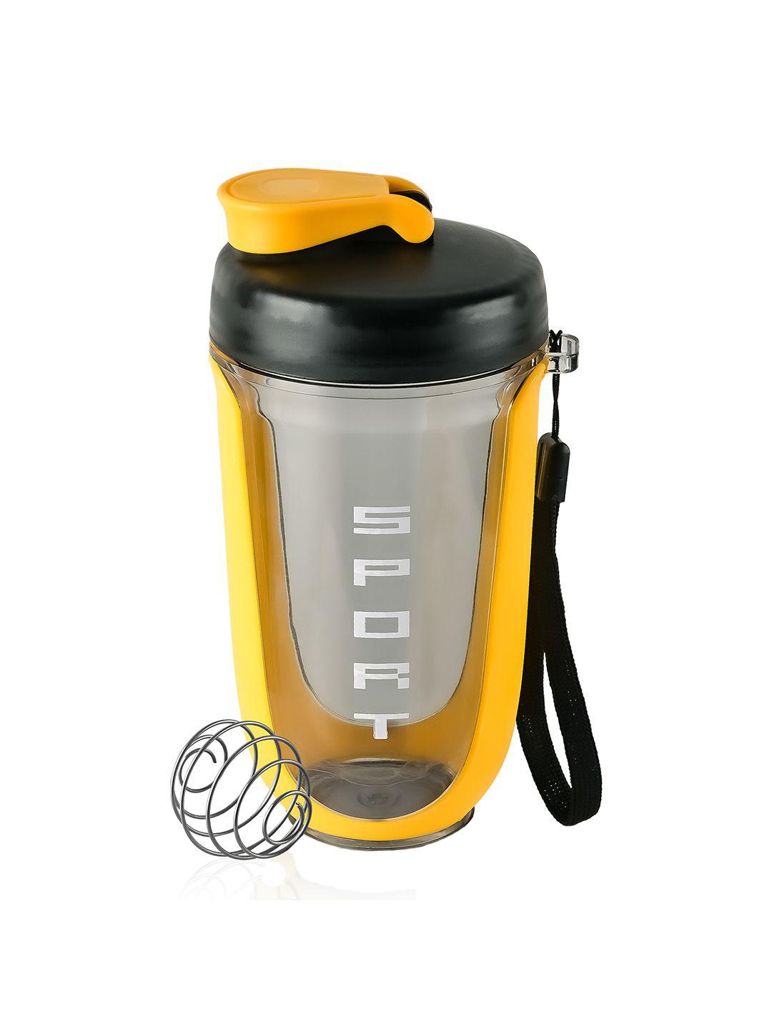 Buy Kuber Industries Black Typography Plastic Spill Proof Shaker 450ml ...