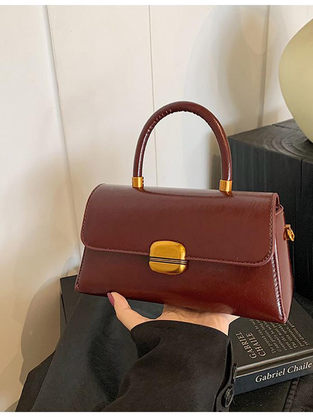 Buy StyleCast X Revolte Suede Structured Shoulder Bag - Handbags for ...