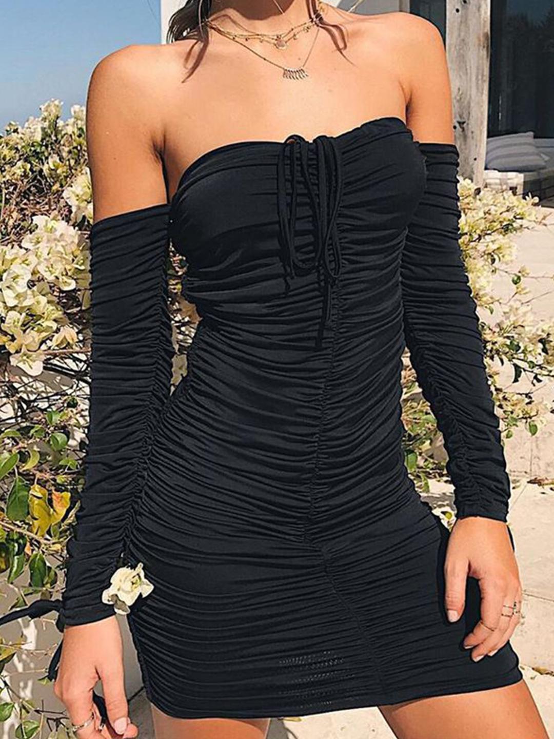 Buy StyleCast Off Shoulder Bodycon Mini Dress - Dresses for Women ...