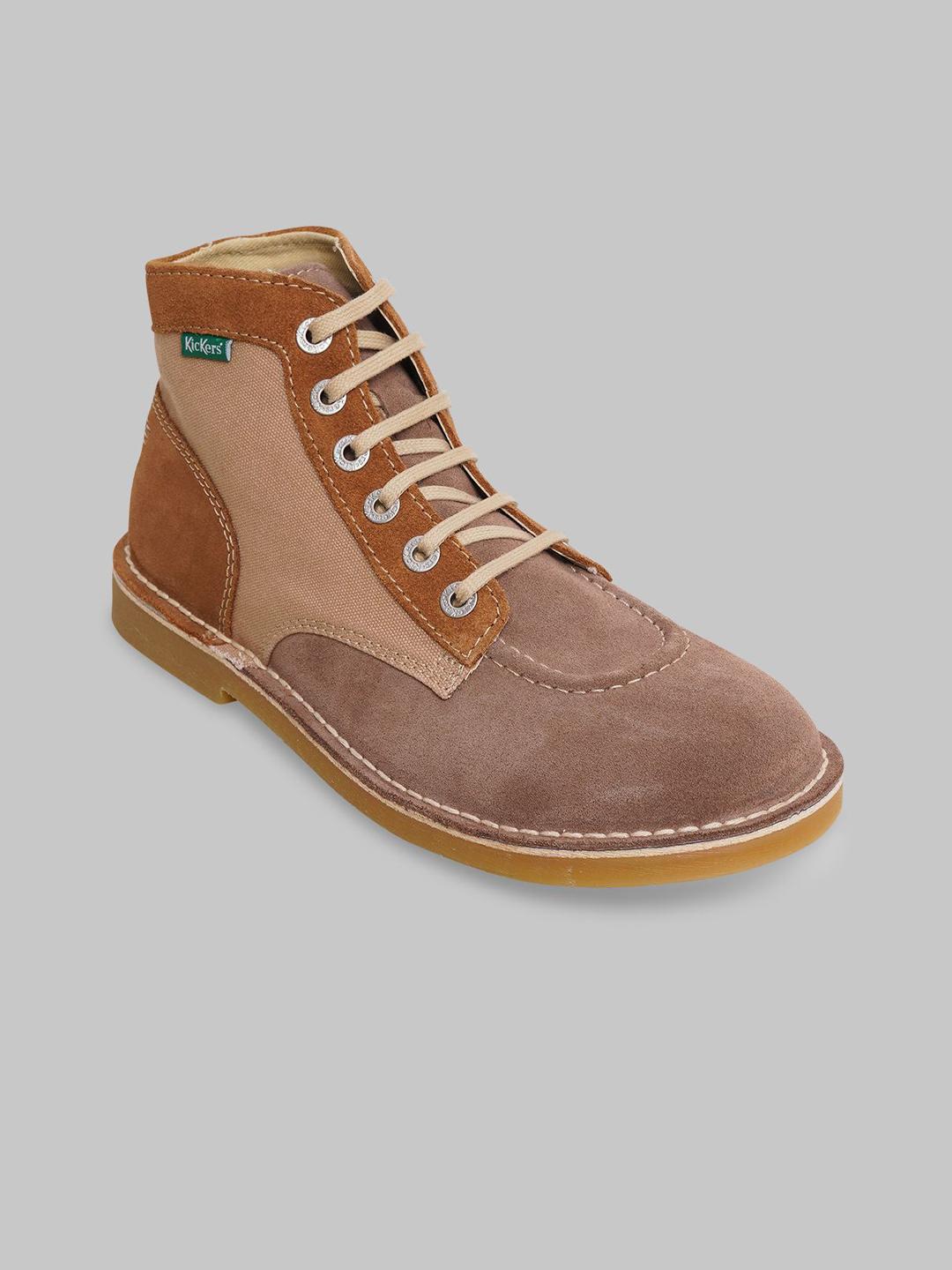 Buy Kickers Men Casual Block Heeled Desert Boots - Boots for Men ...