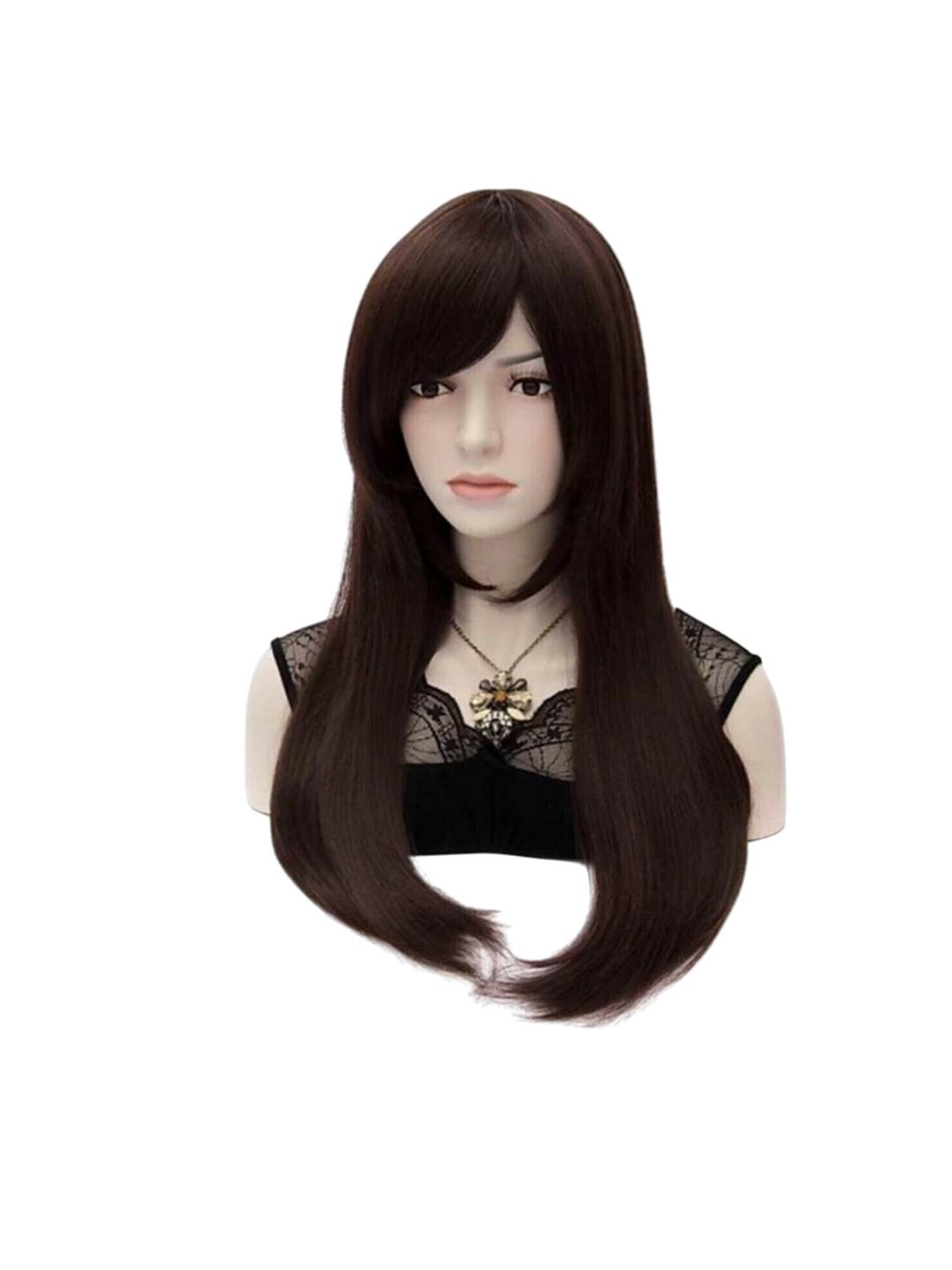 Buy Vister Full Head Straight Hair Extension Brown 36 Inch - Hair ...