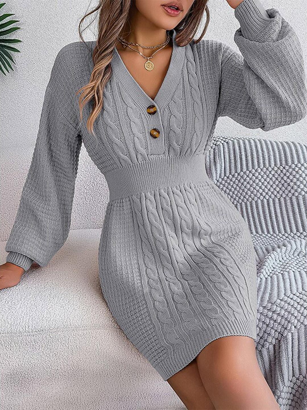 Buy StyleCast Grey Solid Mini Sheath Dress - Dresses for Women 26559388 ...