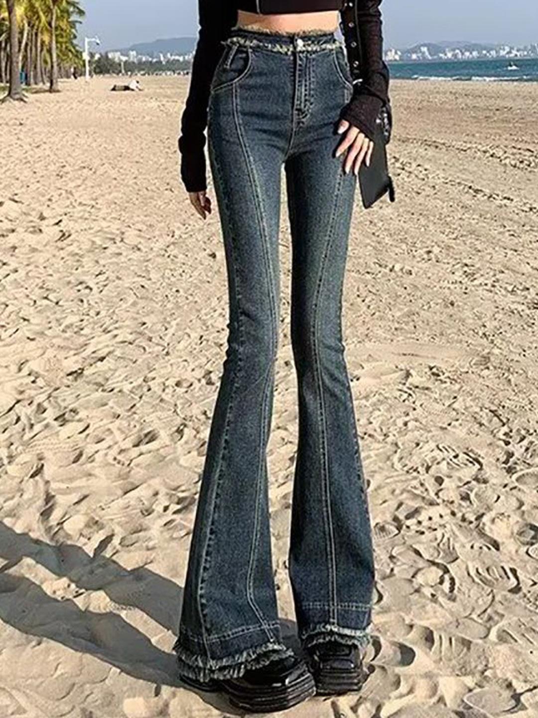 Buy StyleCast X Revolte Women Wide Leg Light Fade Jeans - Jeans for ...