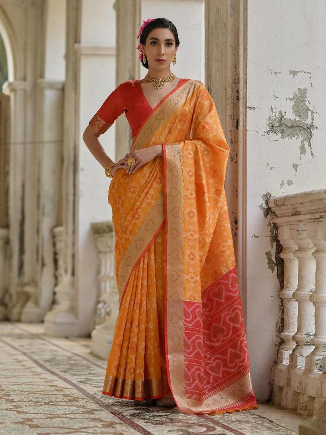 Buy Anouk Woven Design Zari Pochampally Saree - Sarees for Women ...