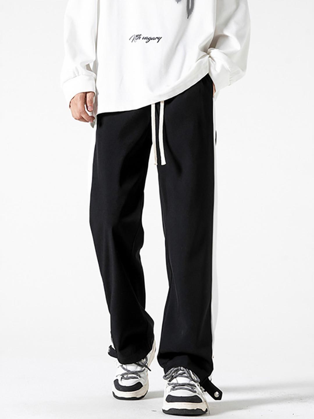 Buy StyleCast X Revolte Men Loose Fit Side Striped Chinos - Trousers ...