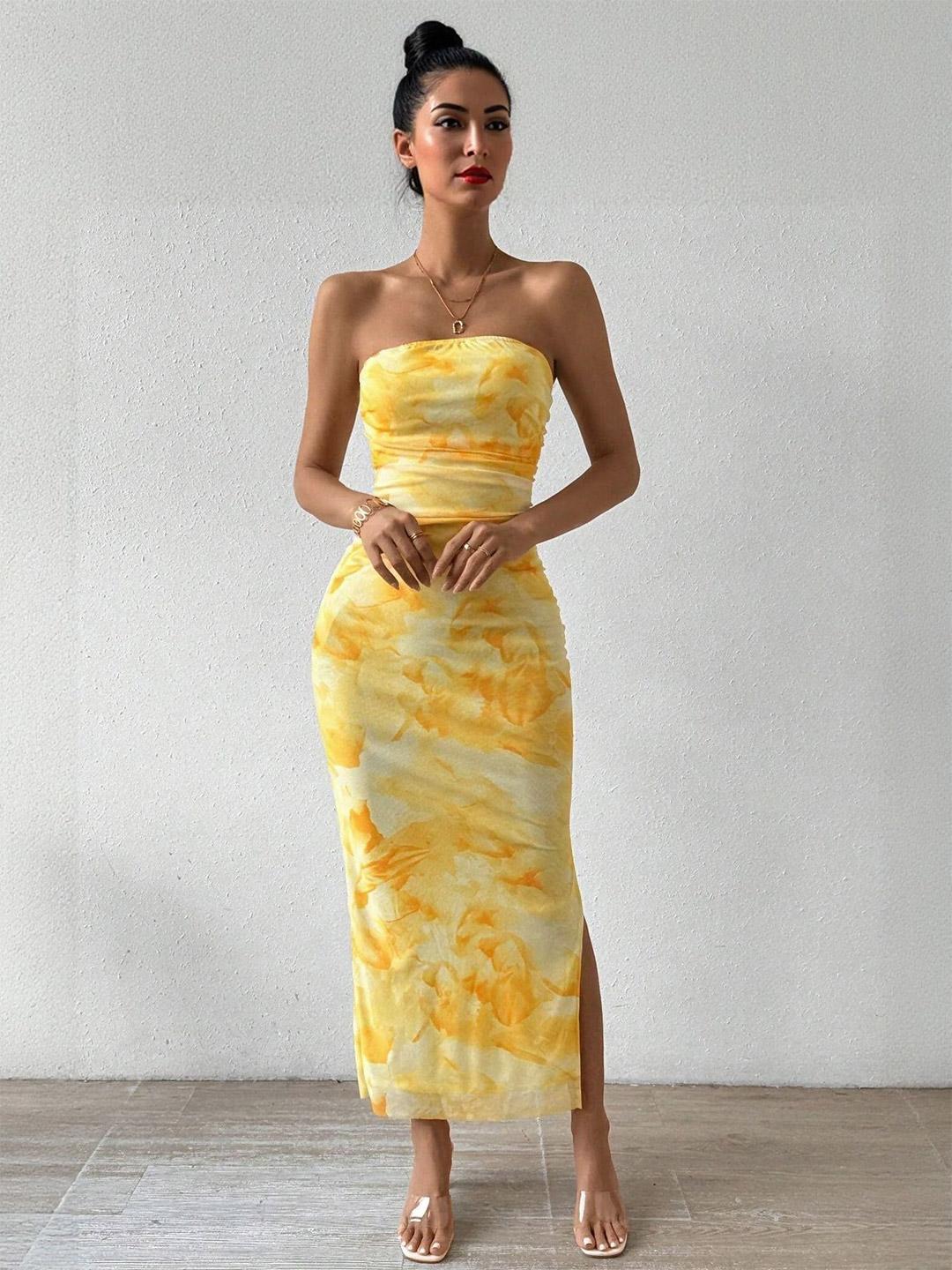 Buy Outzidr Digital Print Mesh Tube Dress - Dresses for Women 33763881 ...