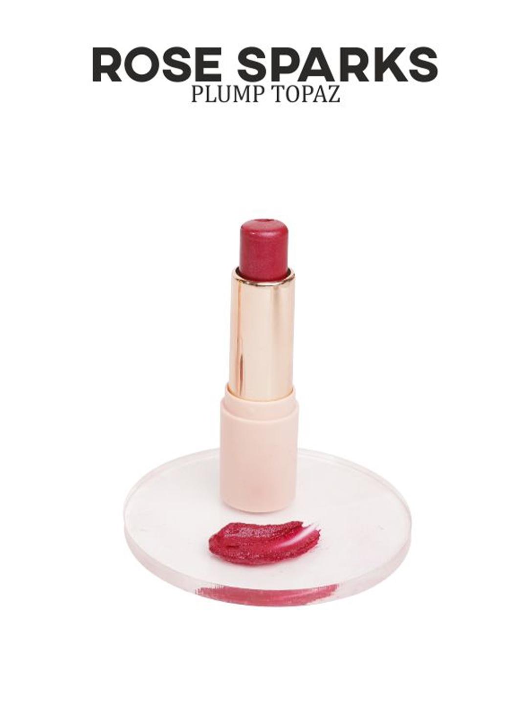 Buy Dunamiss Cosmetics Rose Sparks Glimmer Lip Balm With Almond Oil ...