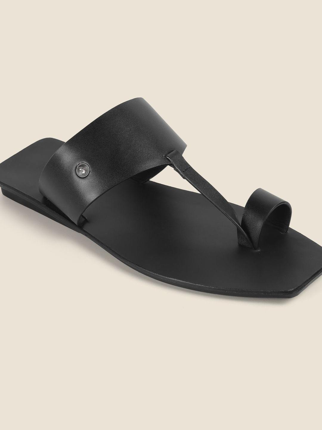 Buy Metro Men Leather Comfort One Toe Sandals - Sandals for Men ...