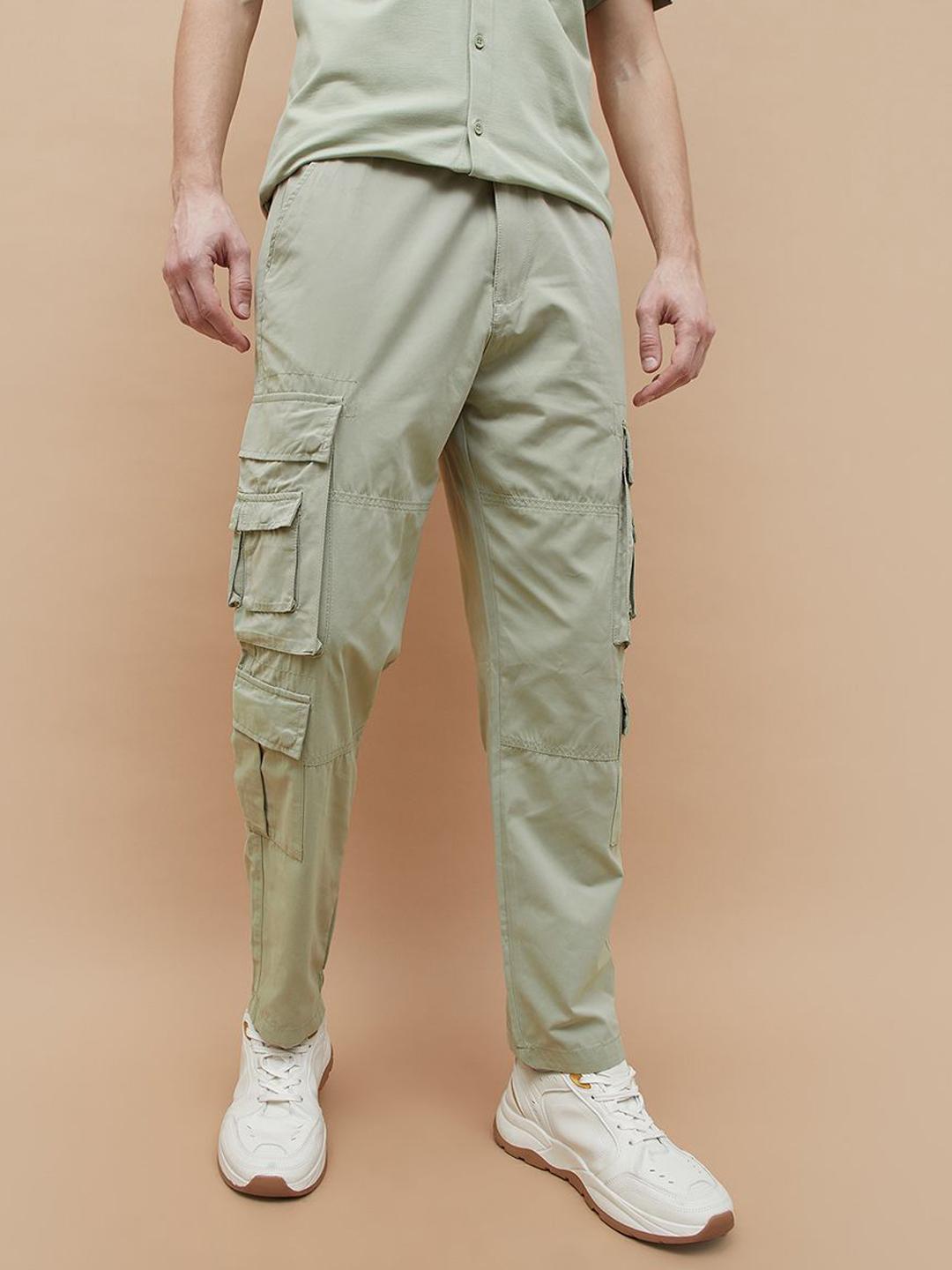 Buy Bossini Men Regular Fit Cargo Trouser - Trousers for Men 33796057 ...