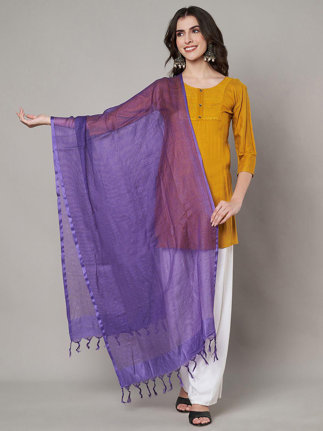 Buy MUFFLY Checked Cotton Dupatta - Dupatta for Women 33830373 | Myntra
