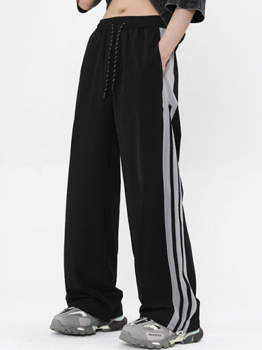 Buy Roadster Women Side Striped Mid Rise Track Pants - Track Pants for ...