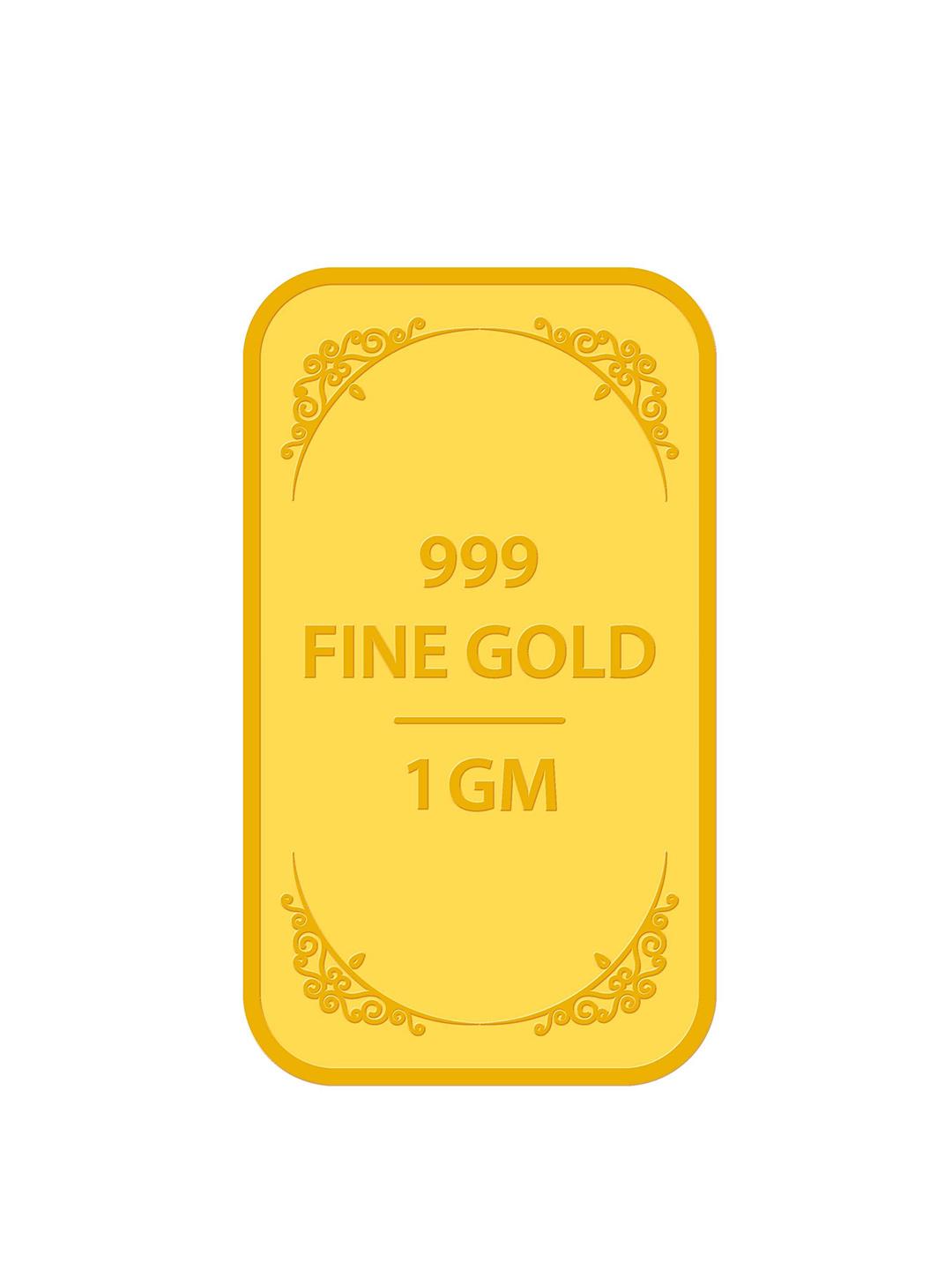 Buy Muthoot Pappachan 24Kt 999 Gold Bar 1 Gm + 1 Gm - Gold Coin for ...