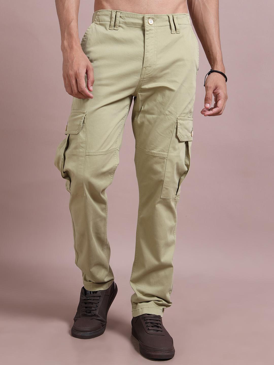 Buy RIGS AND RAGS Men Original Straight Fit Cargos Trousers - Trousers ...