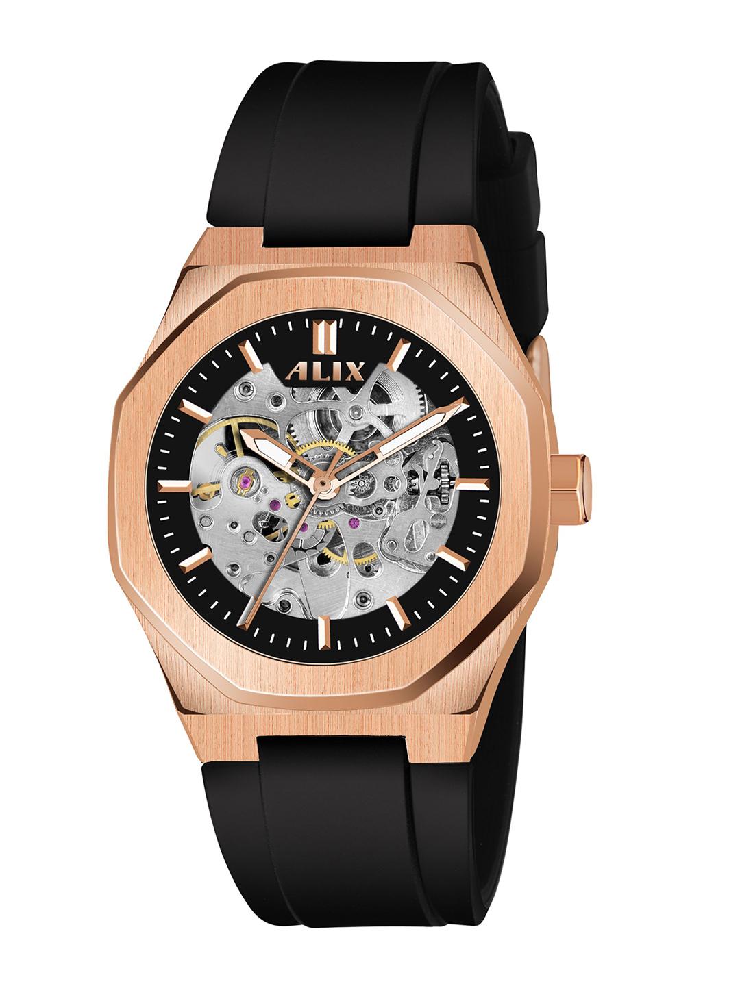 Buy ALIX Men Skeleton Dial & Straps Analogue Automatic Watch AL2902T ...