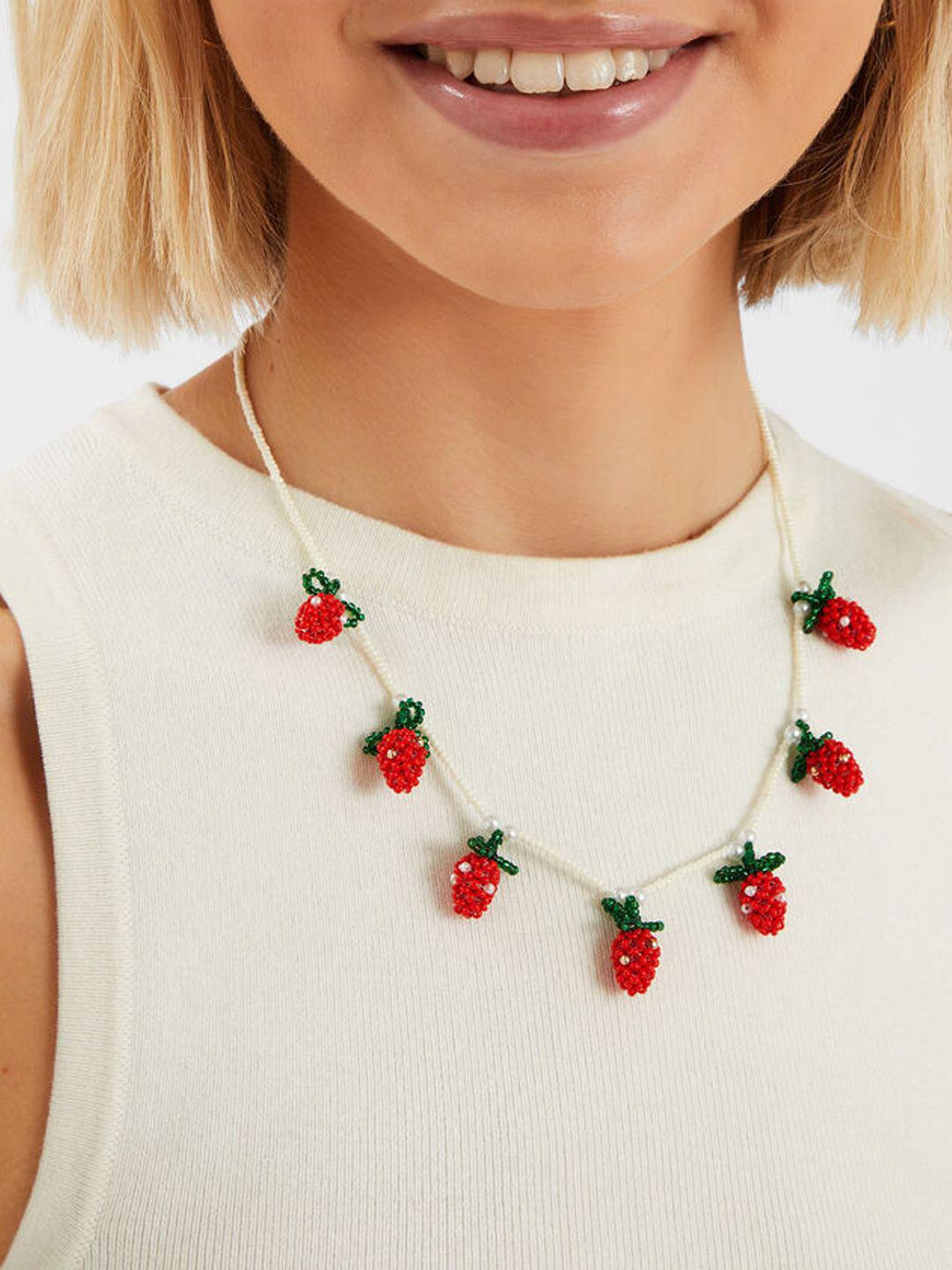 Buy Accessorize Artificial Beads & Pearls Statement Chain - Necklace ...