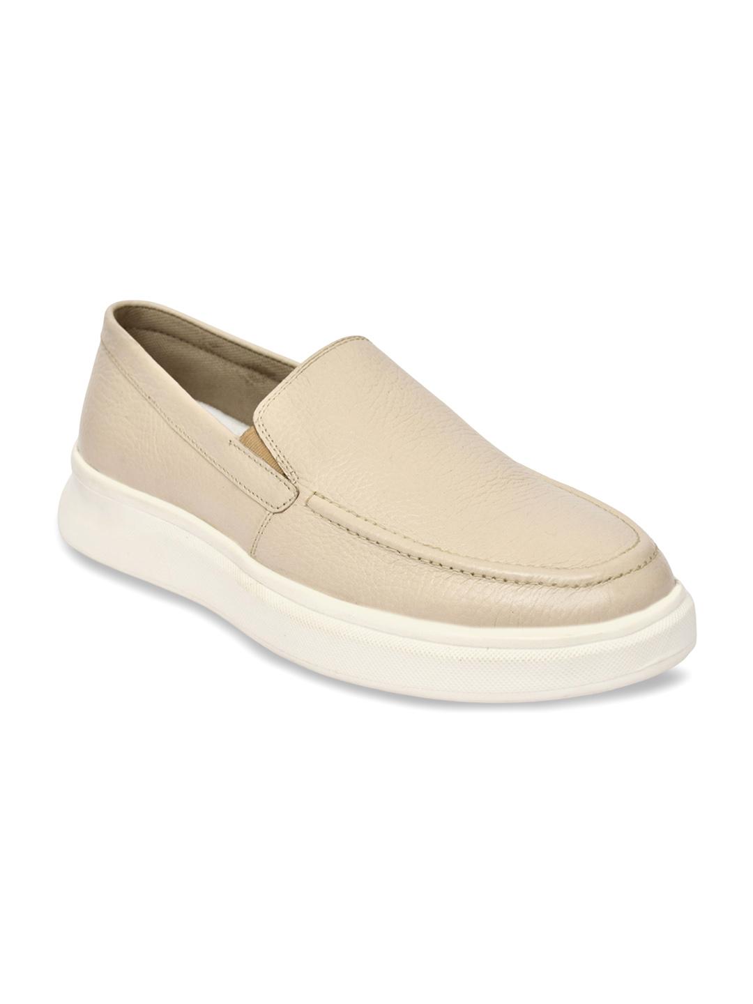 Buy Mccoy Men Solid Leather Regular Round Toe Loafers - Casual Shoes ...