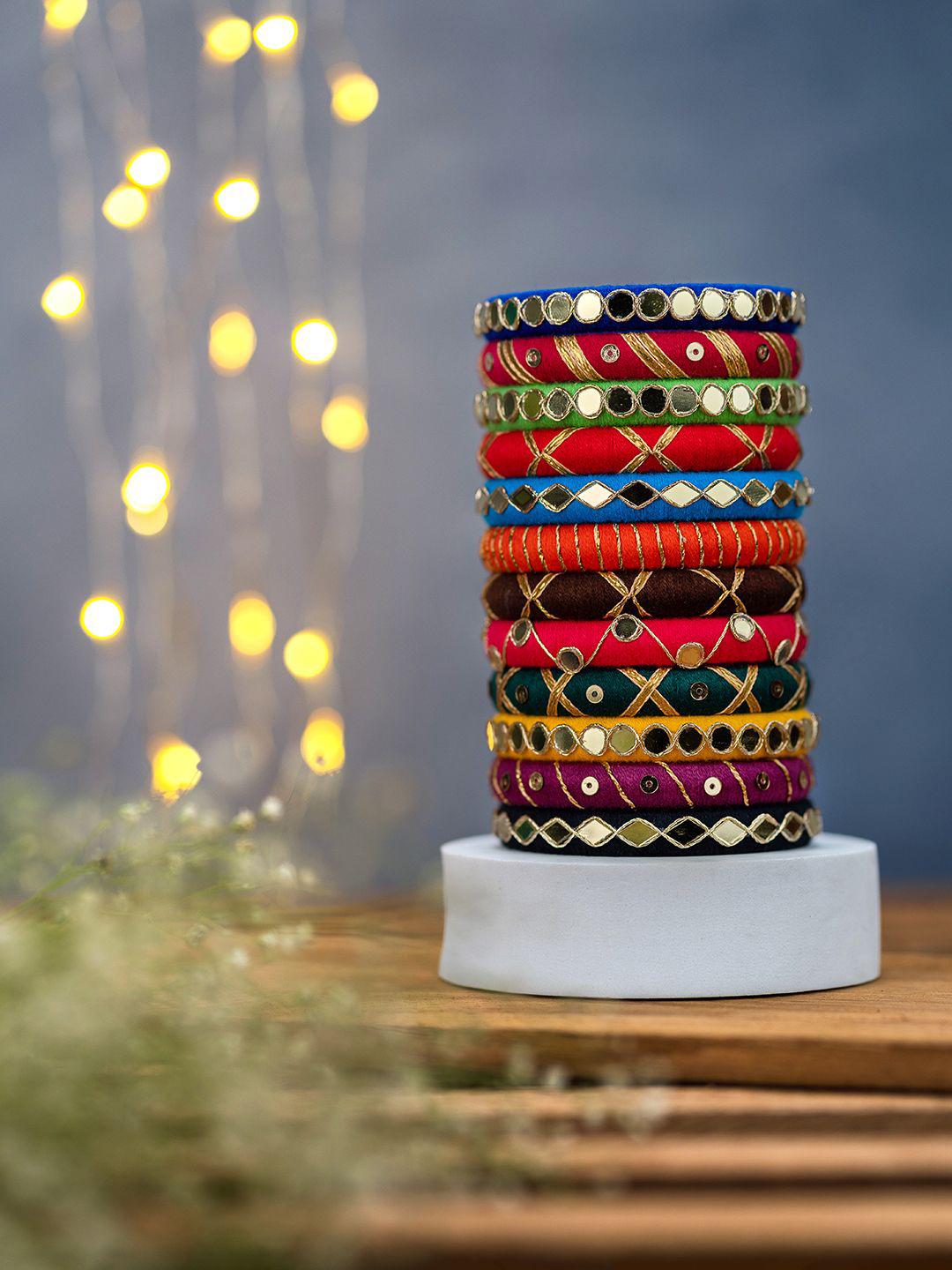 Buy Taasha Craft Set Of 12 Plastic Bangles - Bangle for Women 33860587 | Myntra