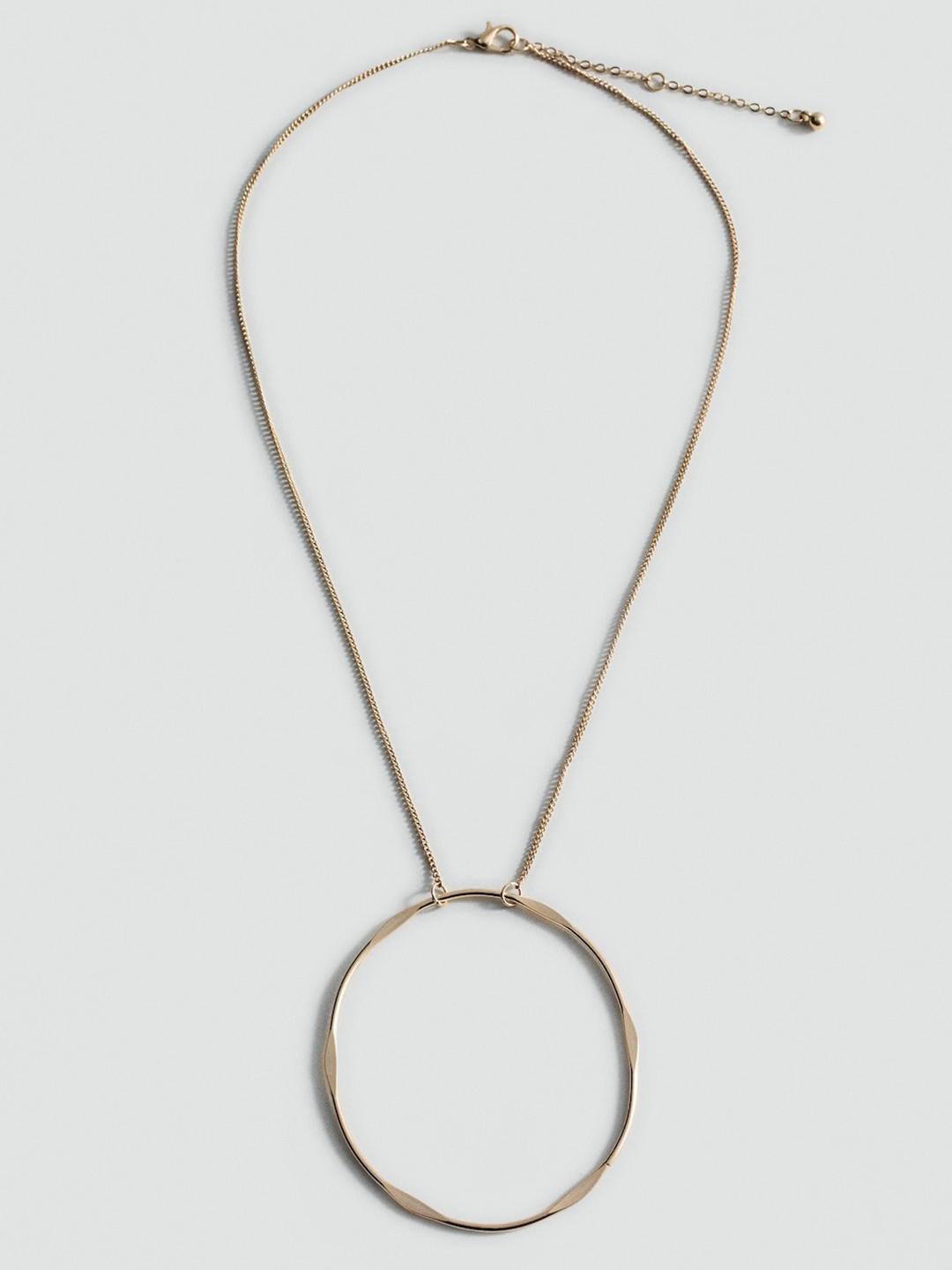 Buy MANGO Women Circular Pendant Chain - Necklace And Chains for Women ...