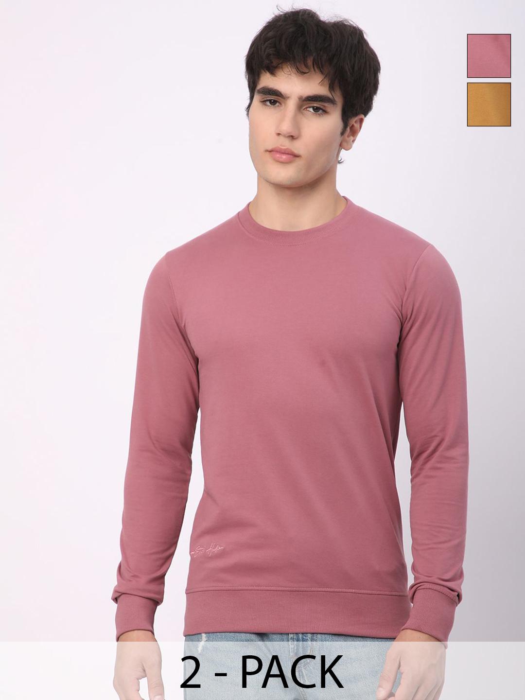 Buy Stitch Hub Pack Of 2 Pure Cotton Full Sleeves T Shirts - Tshirts ...