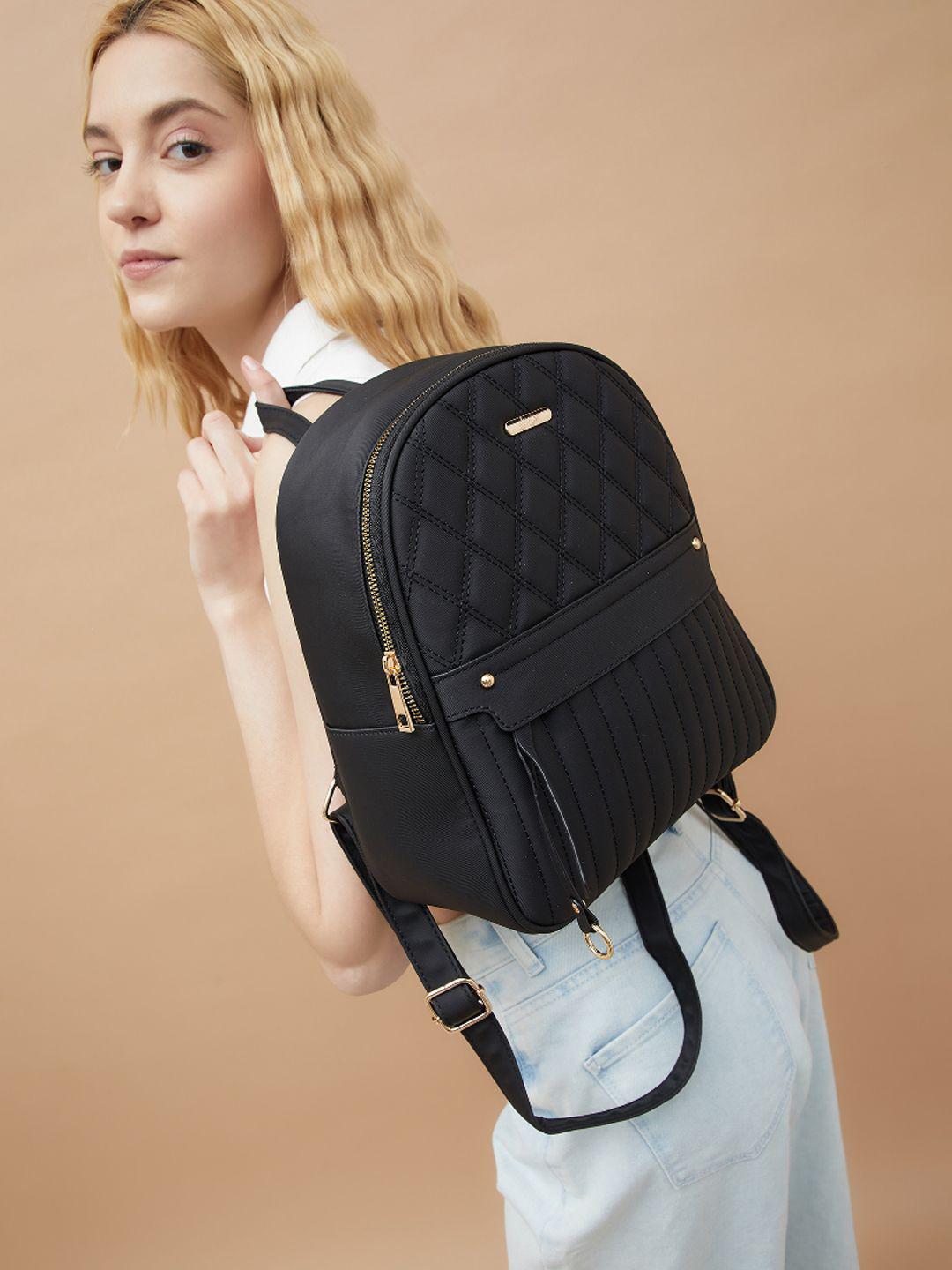 Buy Ginger By Lifestyle Women Textured Medium Backpack - Backpacks for ...