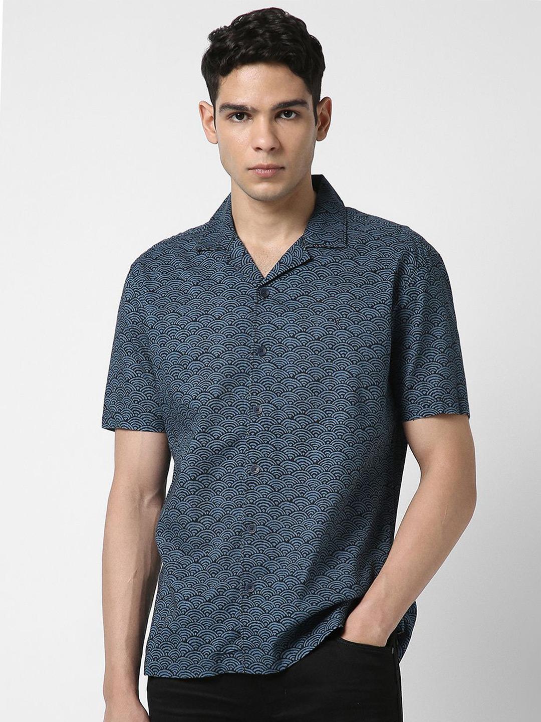 Buy VAN HEUSEN DENIM LABS Men Slim Fit Cotton Printed Casual Shirt ...