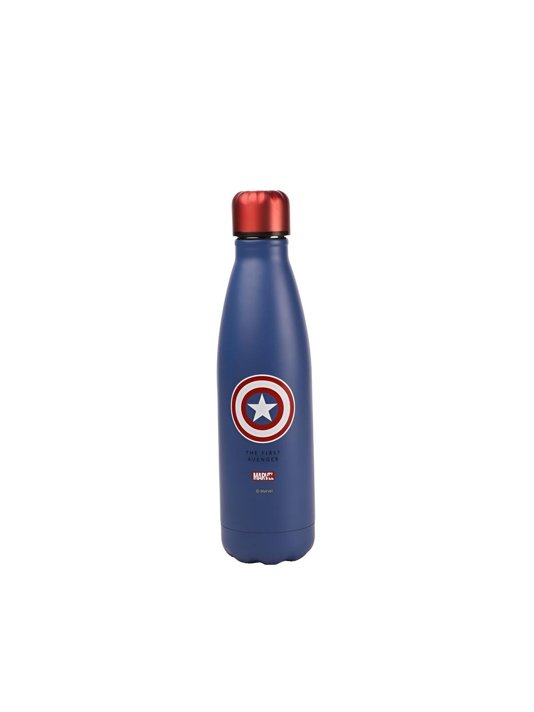 Buy Marvel Blue Cartoon Characters Stainless Steel Double Wall Vacuum ...