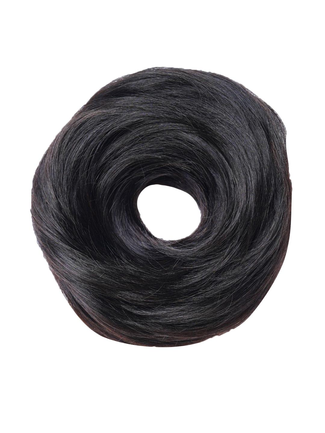 Buy NISH HAIR Human Hair Donut Small Scrunchie Hair Extension Natural ...