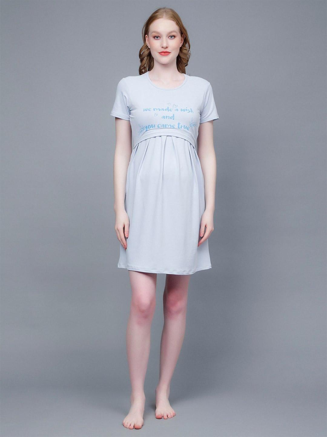 Buy MORDEN MUSE Women Print Maternity Fit & Flare Dress - Dresses for ...