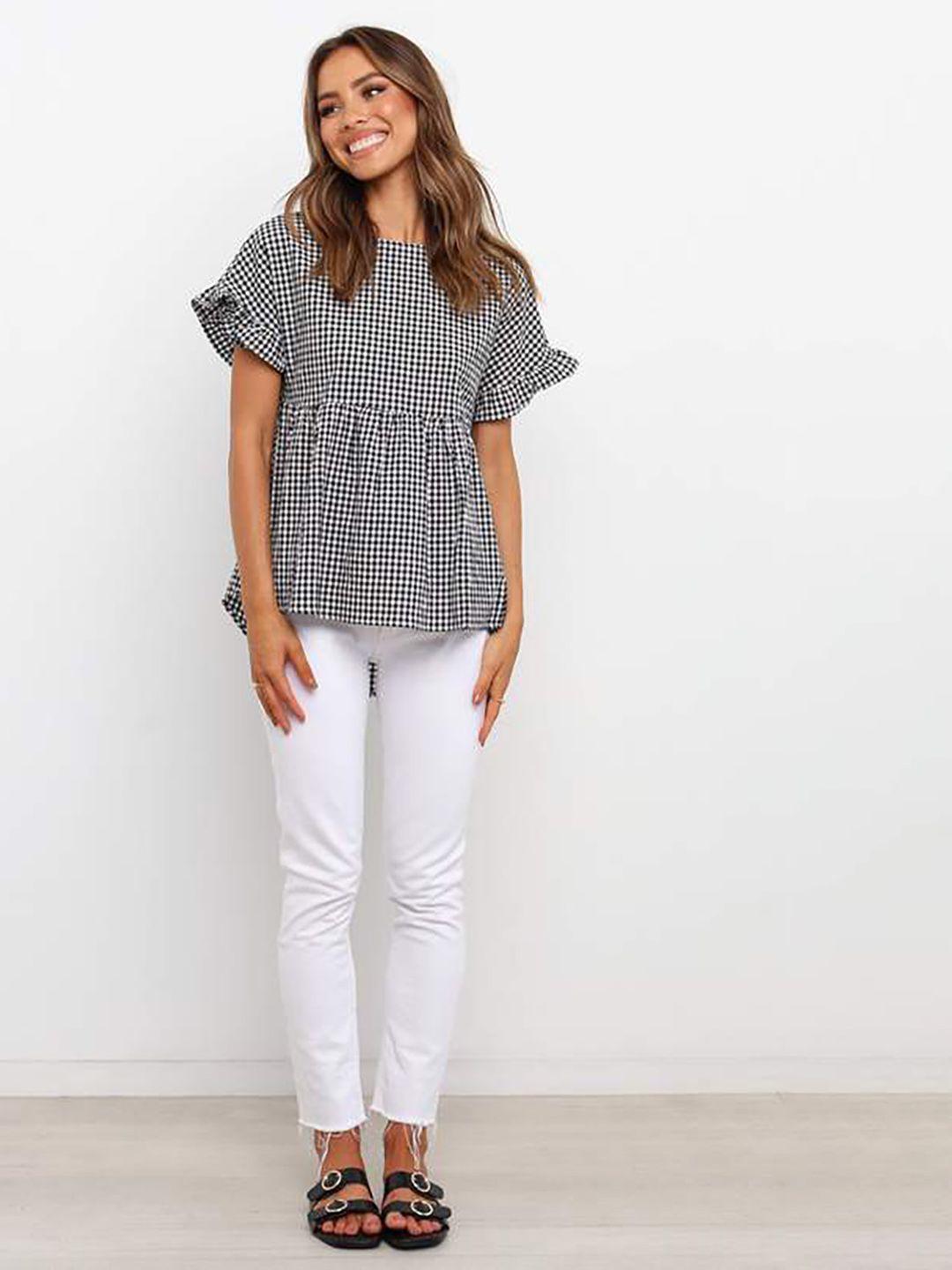 Buy JC Mode Checked Top - Tops for Women 36171492 | Myntra