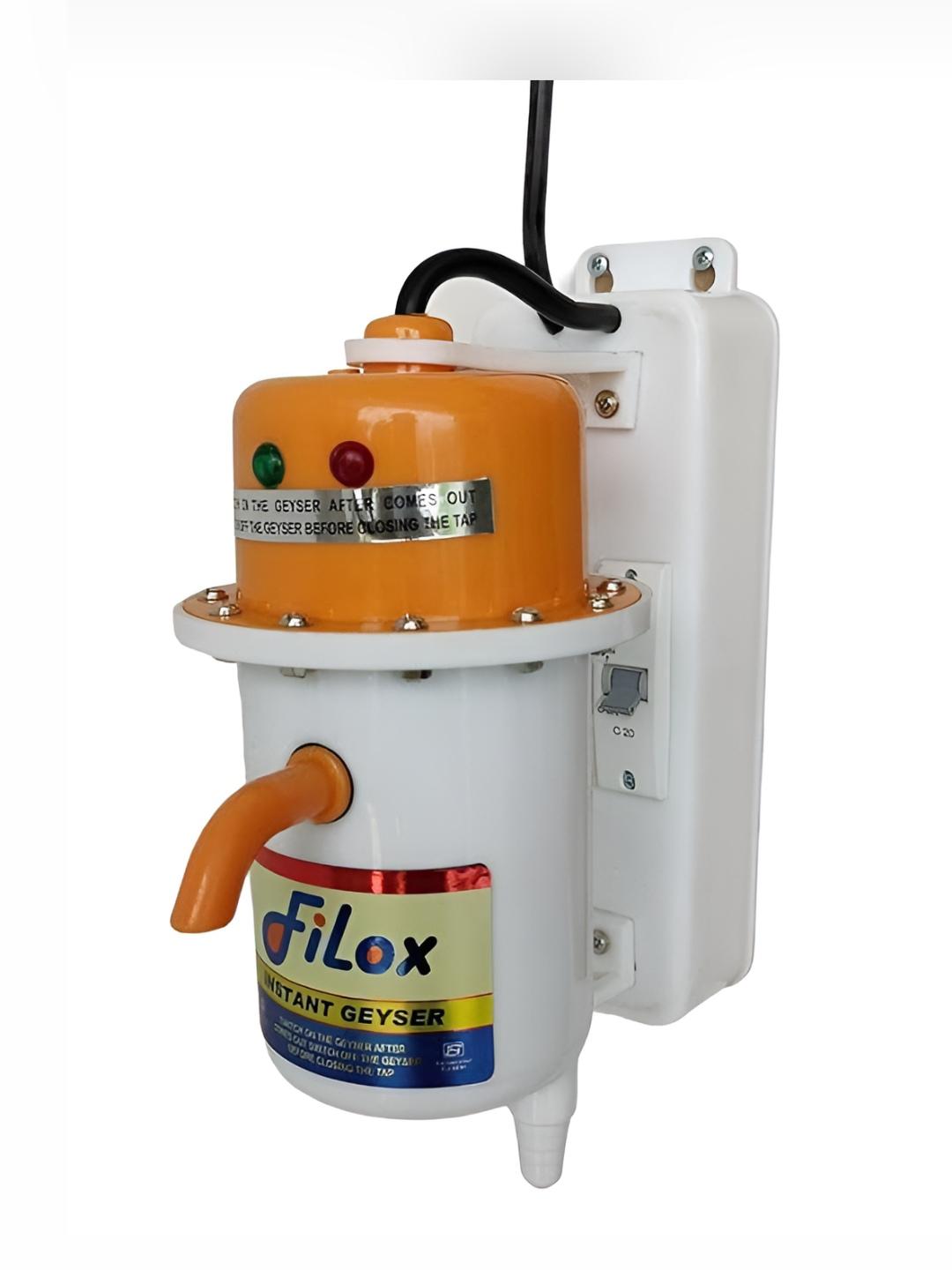 Buy Filox Orange & White MCB Protection Instant Water Heater 1 L ...
