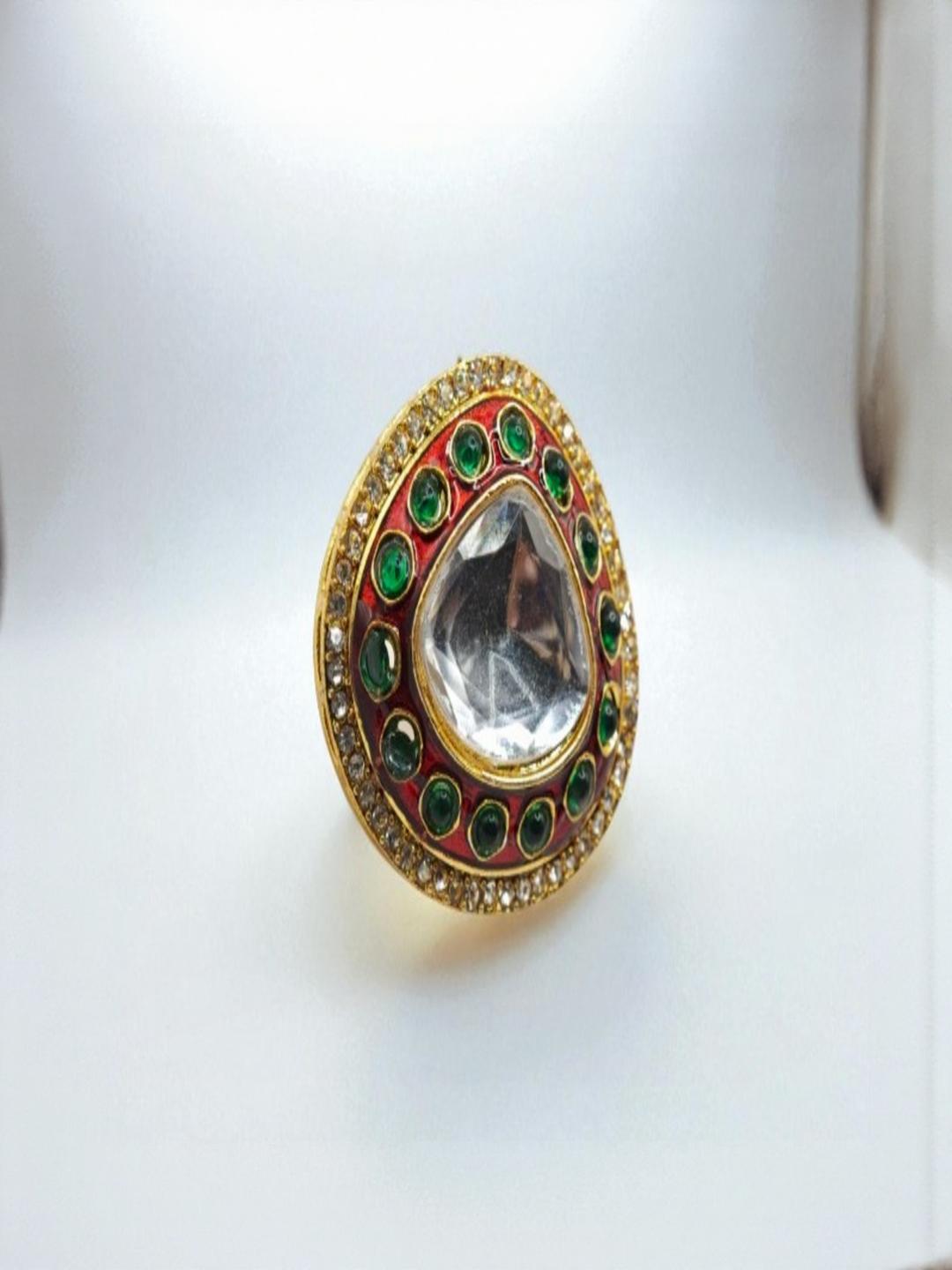 Buy SAPRAA TRENDS Women Embellished Bridal Kundan Studded Adjustable ...