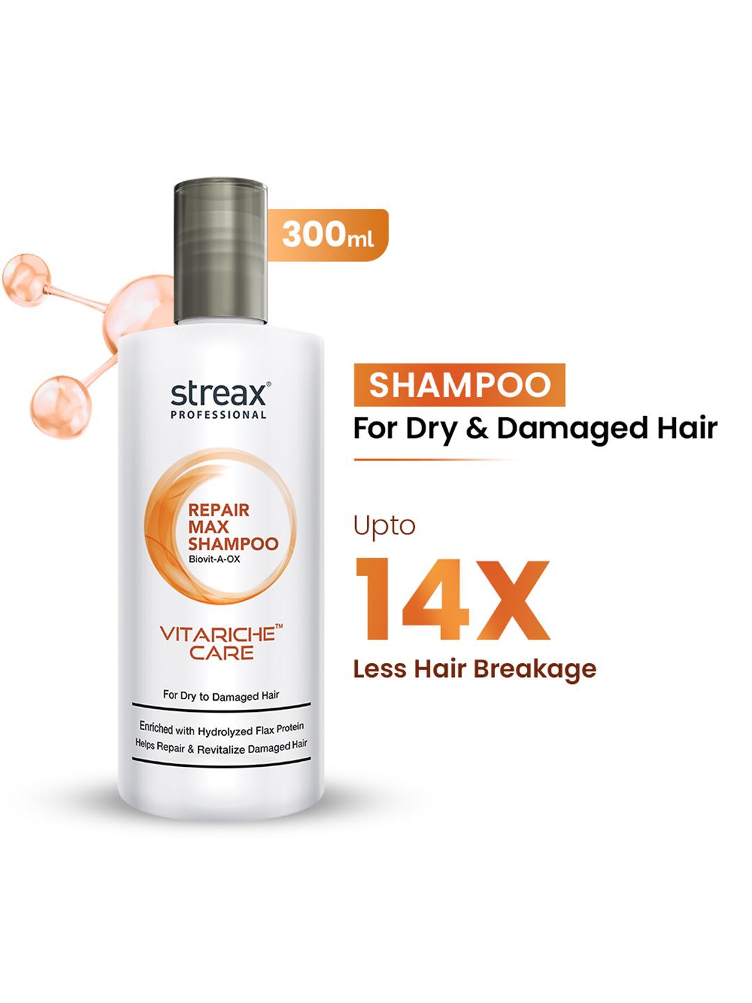 Buy Streax Professional Vitariche Care Repair Max Shampoo For Dry To ...