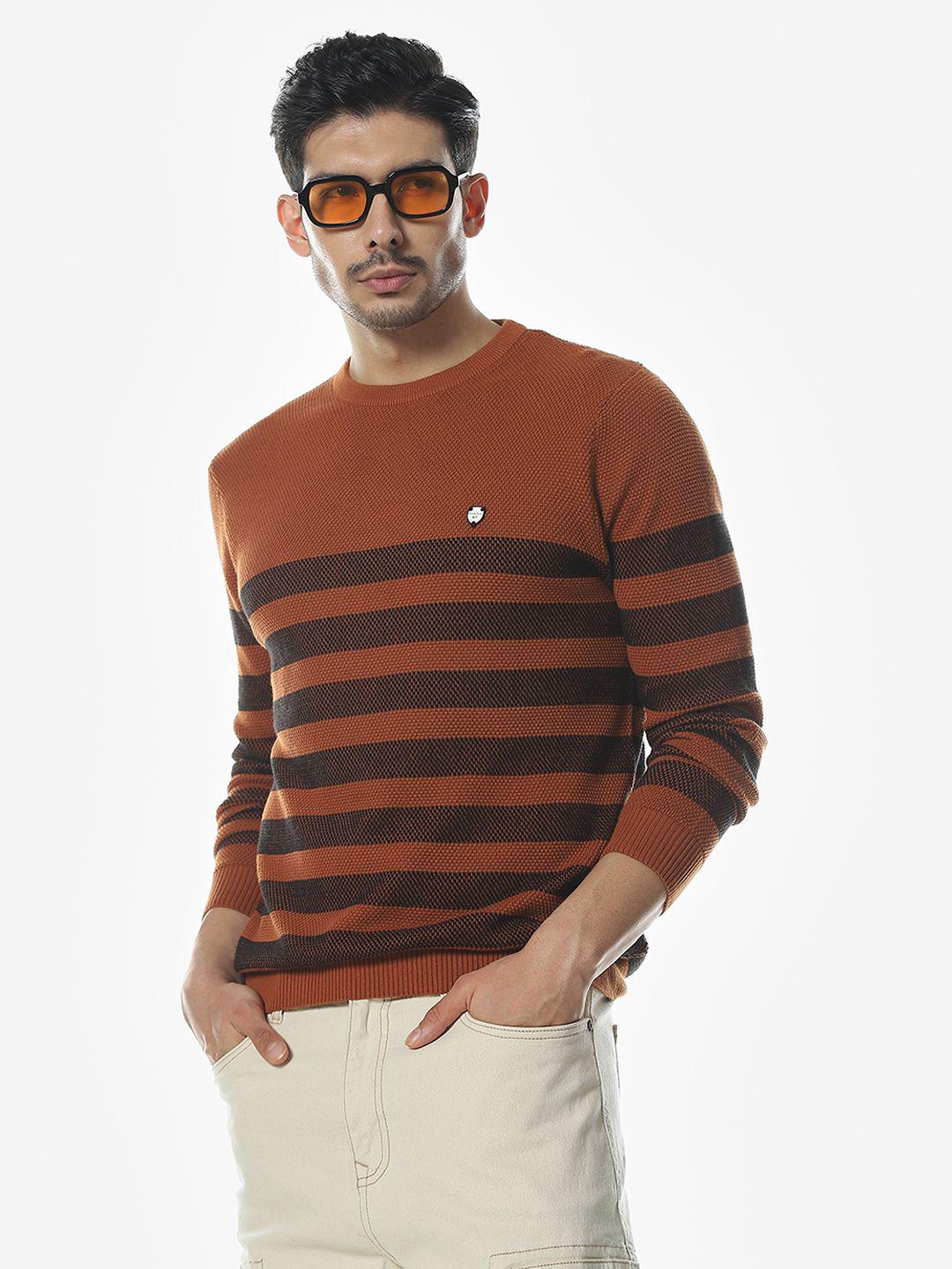 Buy Klub Fox Striped Round Neck Pullover - Sweaters for Men 36328754 ...