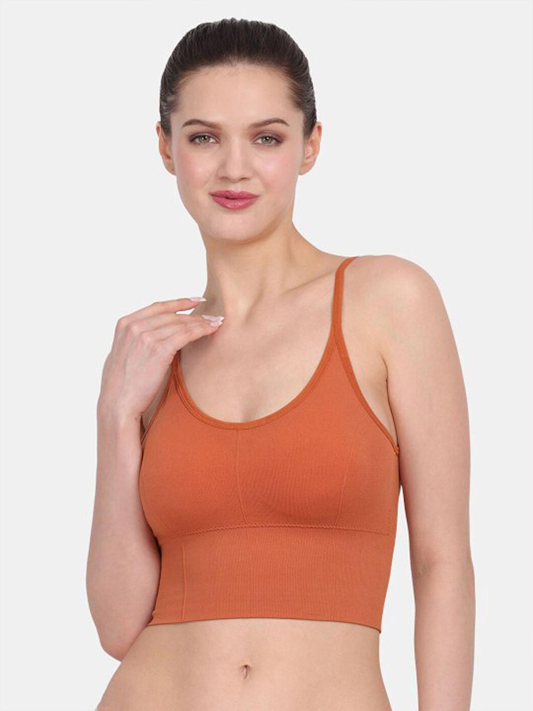 Buy BROKE BRAND Full Coverage Lightly Padded Slip On Seamless Sports ...