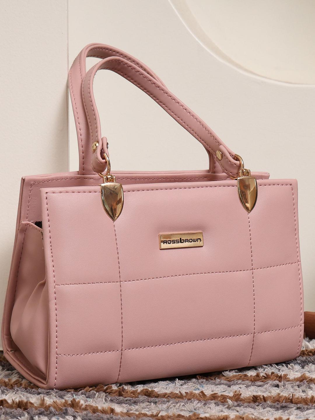 Buy ROSS BROWN Women Solid Structured Handheld Bag - Handbags for Women ...